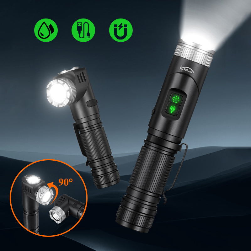 Multi-Function LED Flashlight with Magnetic Base – bueaew